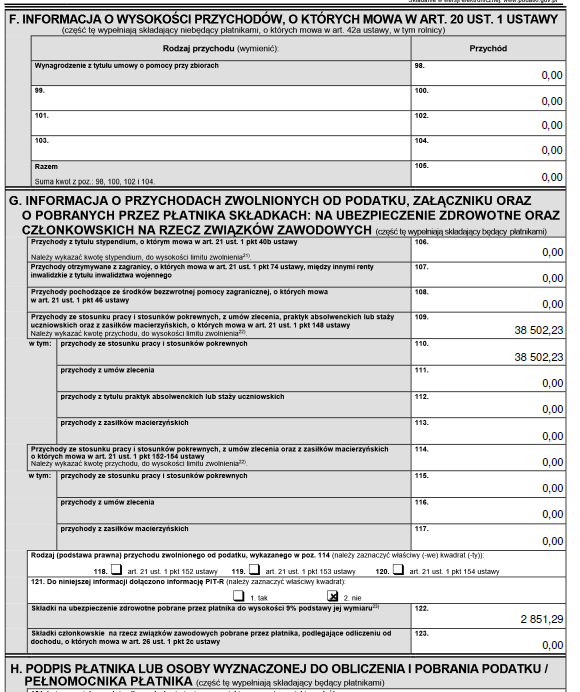 PIT-11 /oddelegowani/ ulga dla młodych - Gratyfikant nexo - Forum InsERT