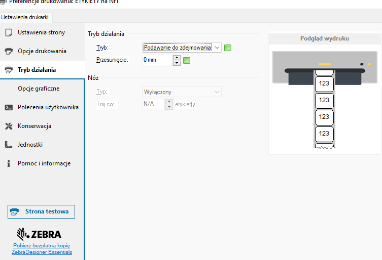 Wydruk naklejek na Zebra Zd220 - Subiekt nexo - Forum InsERT