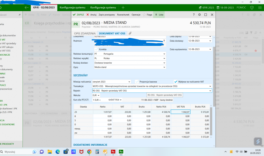 B dne Przeliczenie VAT Na PLN Rachmistrz Nexo Forum InsERT