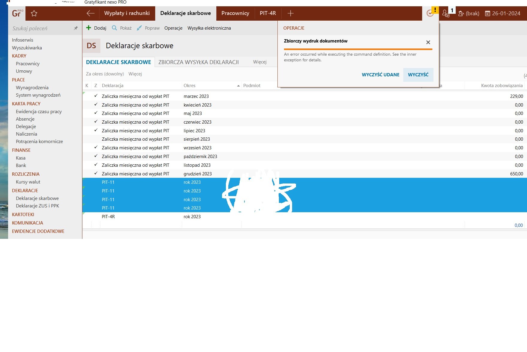 Adres e-mail do wysyłki PIT-11 dla pracodawcy - Gratyfikant nexo ...