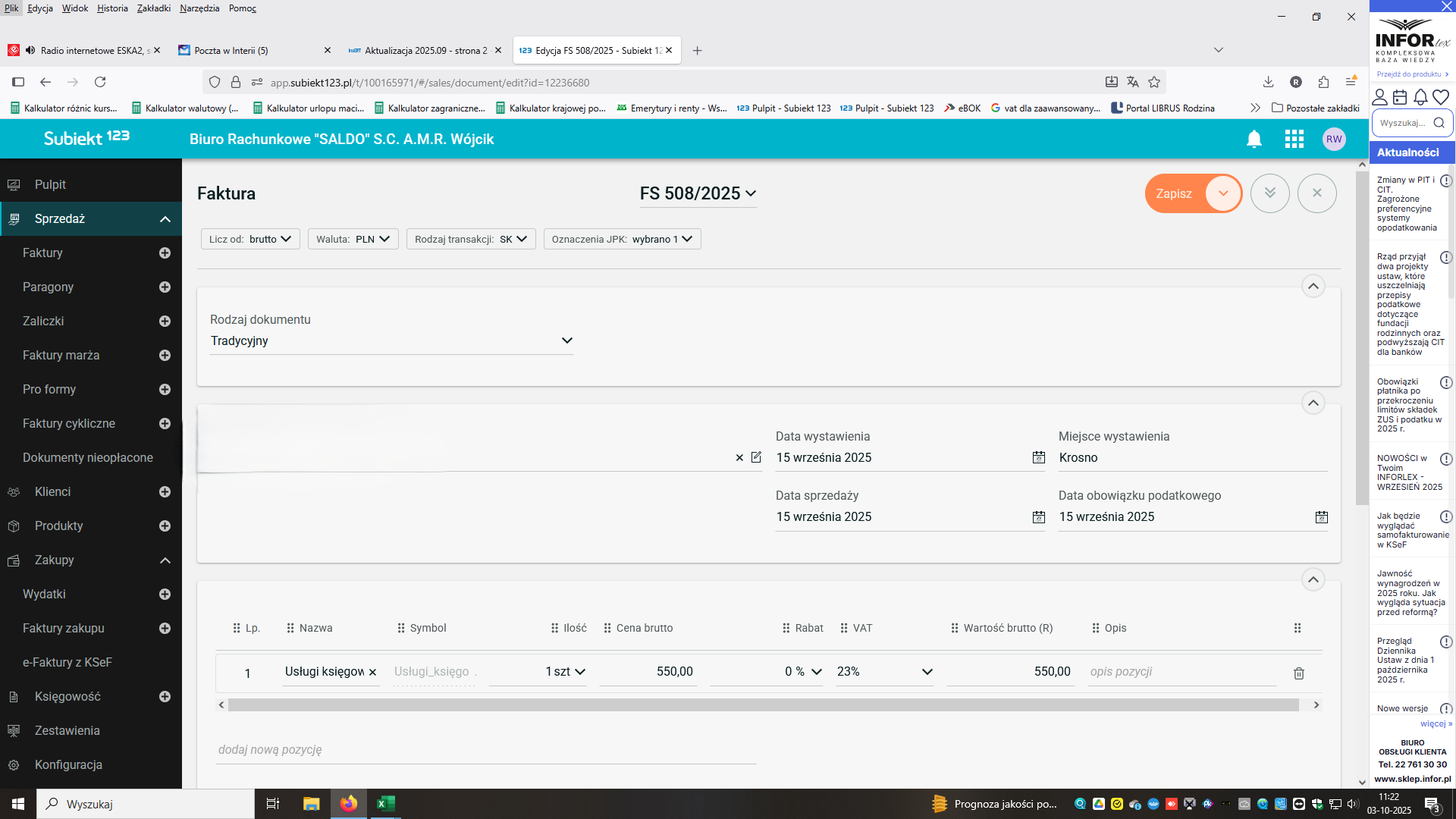 Aktualizacja 2025.09 - Subiekt 123 - Forum InsERT